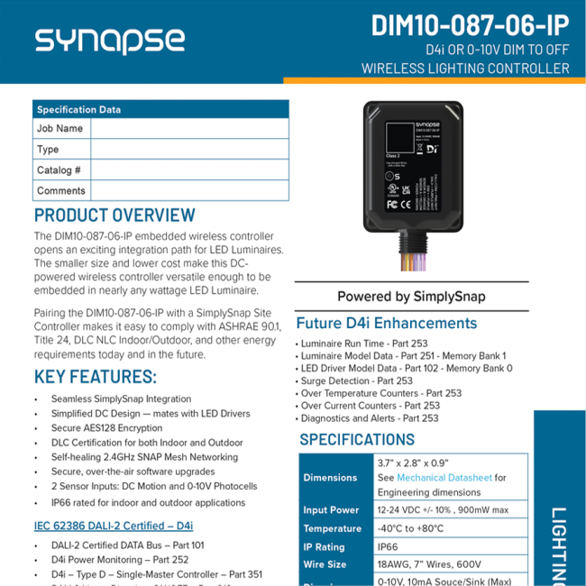 Synapse Sports Networked Lighting Control System - Jademar Lighting